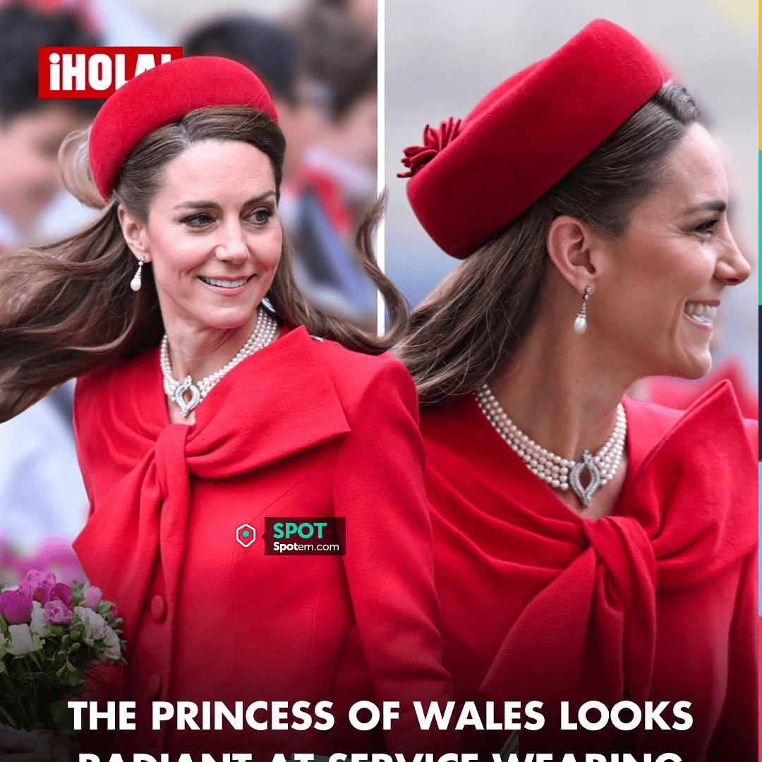 Red Bow Coat worn by Catherine, Duchess of Cambridge on the Instagram ...