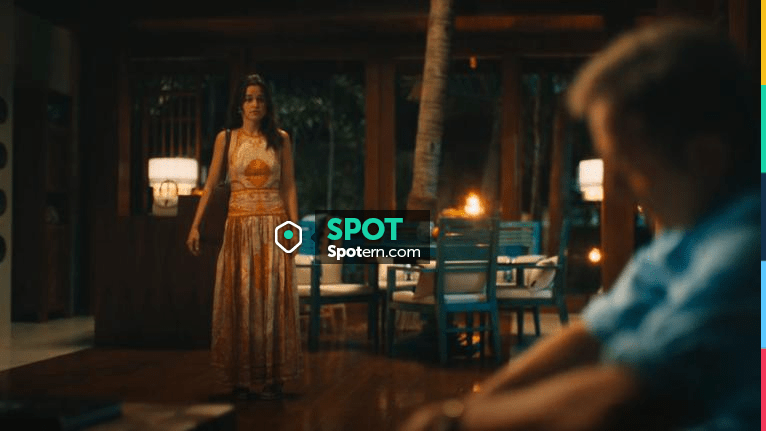 Zimmermann Cutout Paisley-Print Linen Halterneck Maxi Dress worn by ...