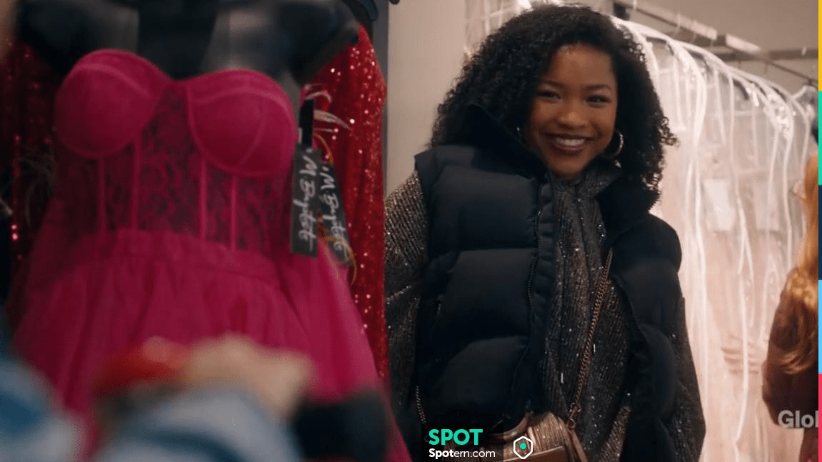 Kurt Geiger Extra Small Kensington Boston Herringbone Satchel worn by Delilah (Laya DeLeon Hayes ...