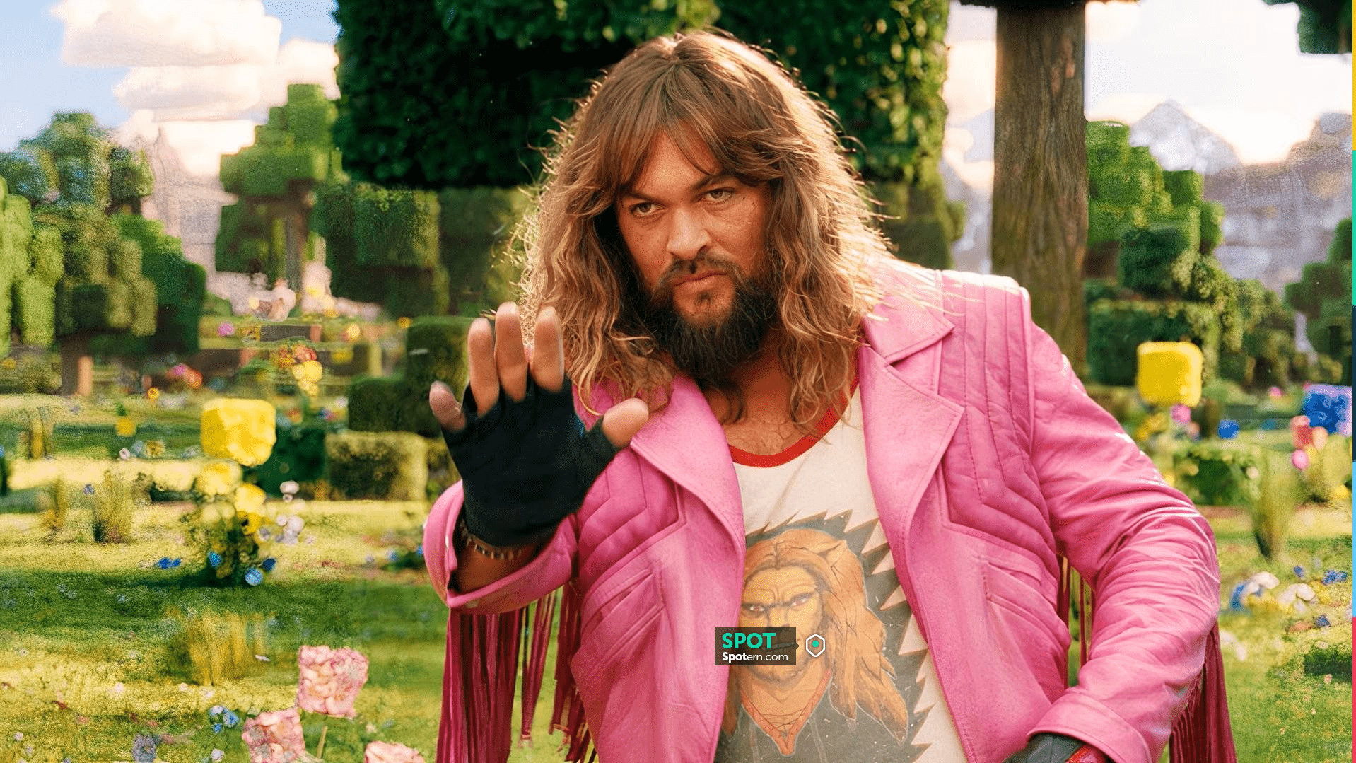 Camiseta Lion Head Beast White Ringer usada por Garett Garrison (Jason ...