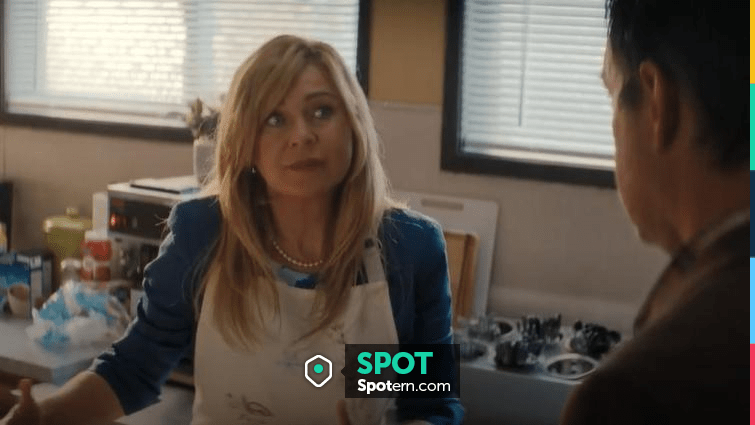 Maison d' Hermine Ice Florals Bundle Set 100% Cotton Apron worn by ...