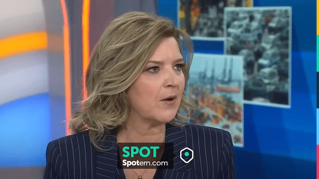 J. Crew Vivienne Blazer worn by Christine Romans as seen in Today on ...