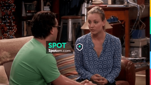 Le top bleu Graham & Spencer de Penny (Kaley Cuoco) dans The Big bang ...