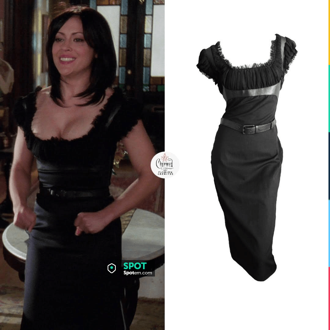 Alexander McQueen black Leather Harness "Milkmaid" Dress F/W 2002 worn ...