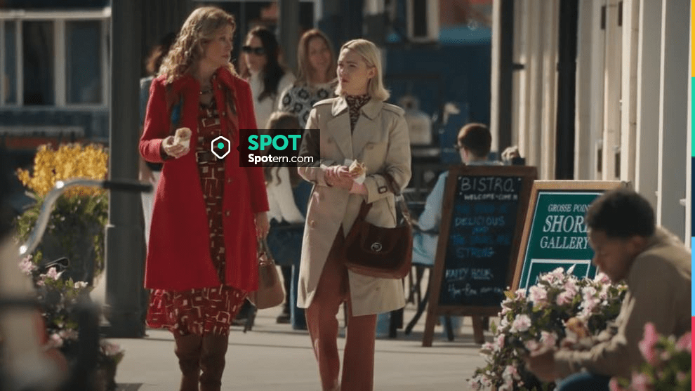 Mango Print Tie Waist Long Sleeve Maxi Shirtdress worn by Patty (Nancy ...