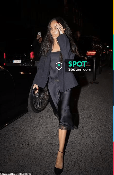 The Row Kilari Top in Silk worn by Zoe Kravitz in Paris on March 7 ...