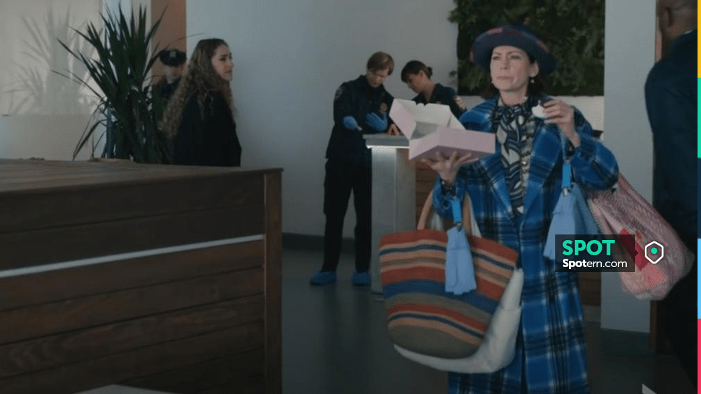 Quilted Patchwork Tote Shoulder Patch Bag worn by Elsbeth Tascioni ...