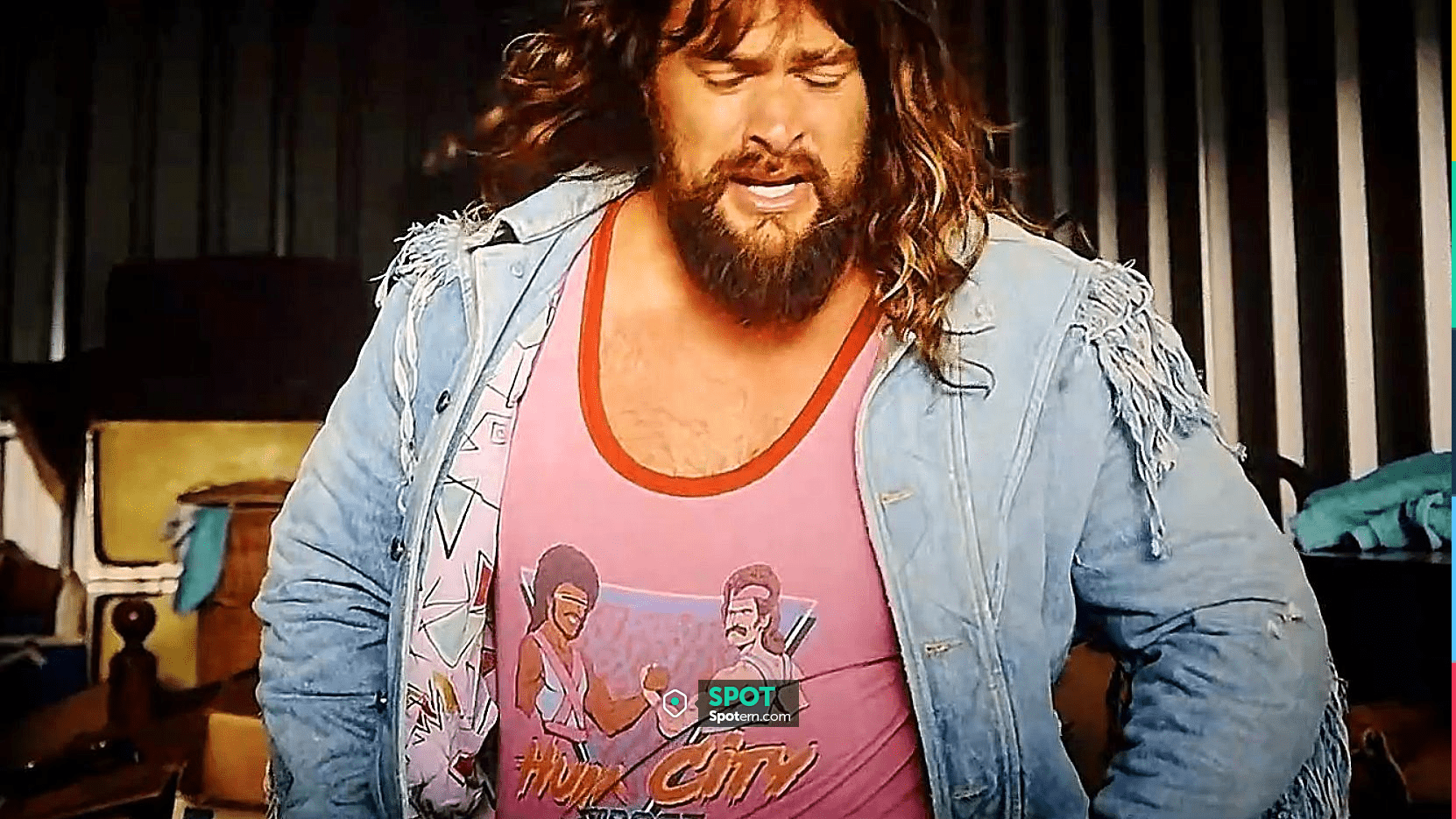 Hunk City Rampage Tank Top worn by Garett Garrison (Jason Momoa) in A ...