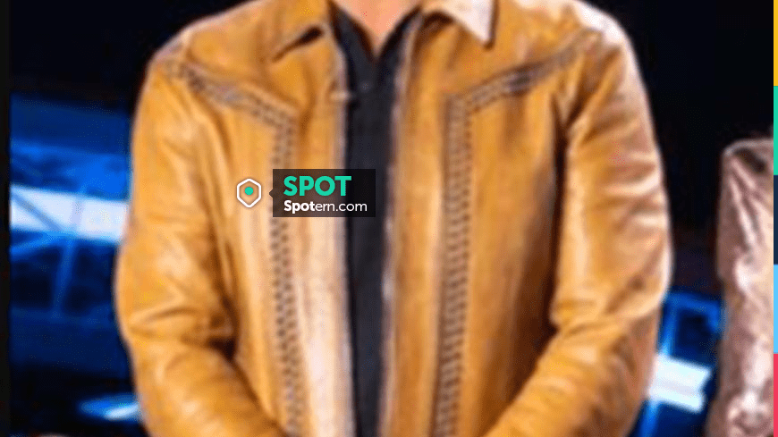 Stud Embellished Leather Jacket worn by (Luke Bryan) as seen in ...