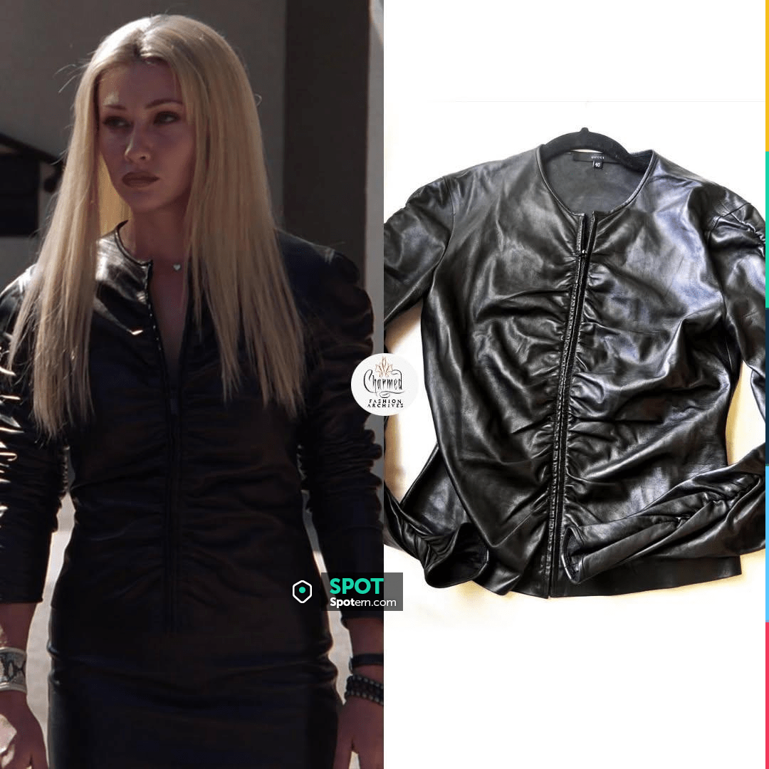 Black leather Tom Ford for Gucci F/W 1999 jacket worn by Shannen Doherty on the Instagram ...
