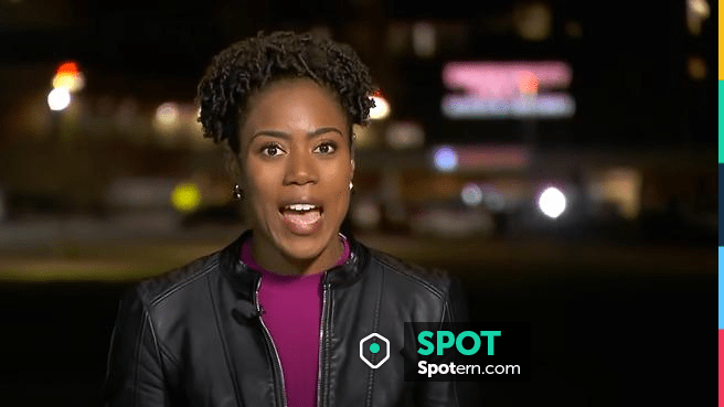 Vero Moda Leather Biker Jacket worn by Priscilla Thompson as seen in ...