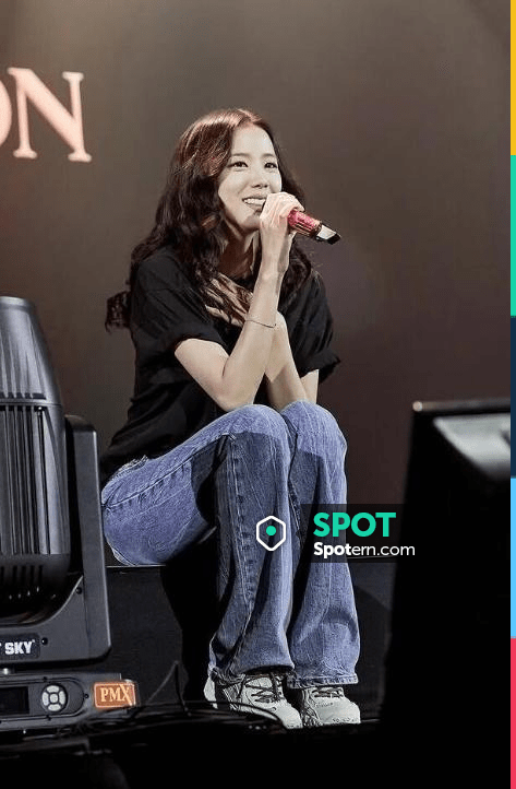 Plac Bleach Flared M63 Denim Pants worn by Jisoo at Lights Love Action ...