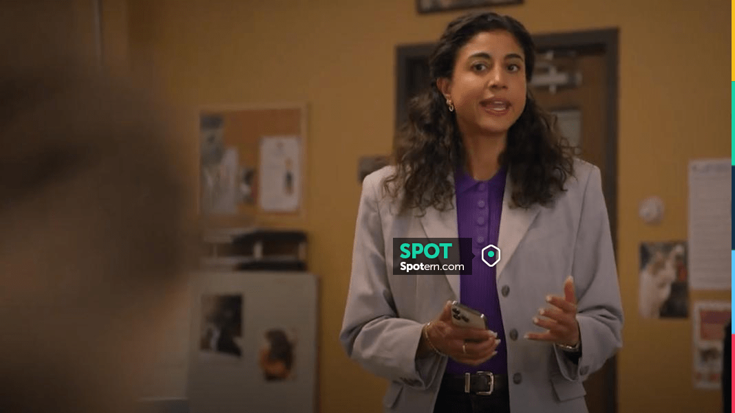 Theory Rib Polo in Bright Peony worn by Emily Price (Vella Lovell) as ...