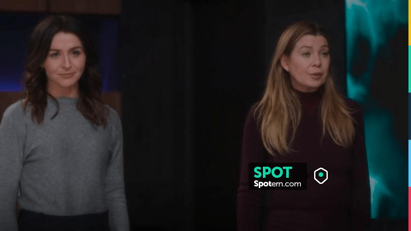 Victoria Beckham Double Layer Sweater worn by Meredith Grey (Ellen ...