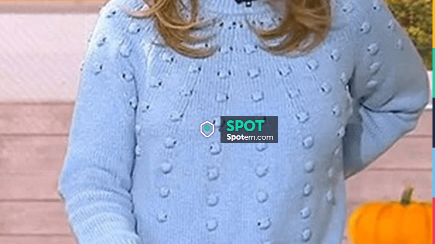 Blue Pom Sweater of (Jenna Bush Hager) as seen in Today (S67) | Spotern
