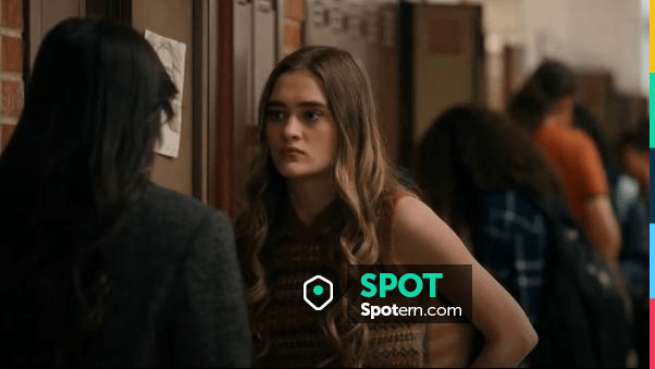 Doen Kenley Fair Isle Knitted Vest worn by Lauren Brigman (Lizzy Greene ...