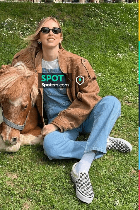 Saint Laurent Oversized Jacket in Lambskin worn by Chiara Ferragni on ...