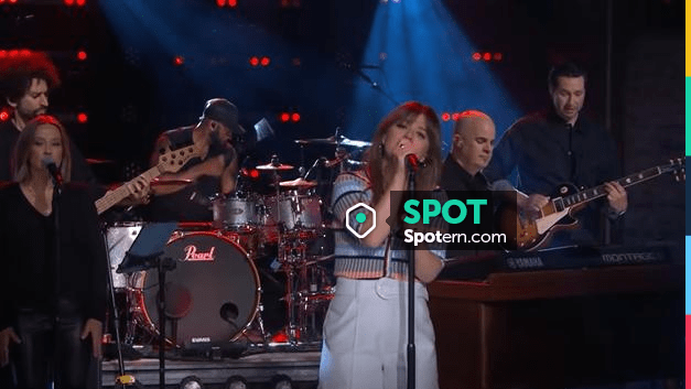 Veronica Beard Calliope Striped Ribbed-knit Cardigan worn by Kelly ...