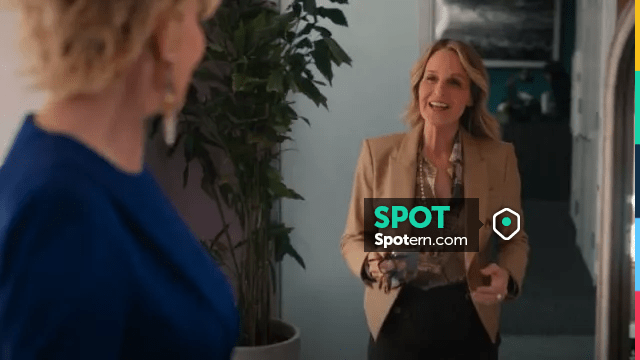 Veronica Beard Cooke Faux Leather Dickey Jacket worn by Winnie Landell ...