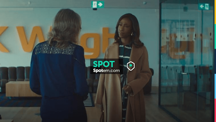 Max Mara Olanda Abstract-Pattern Cotton Midi Dress worn by Sally Wright (Nikki Amuka-Bird) as ...