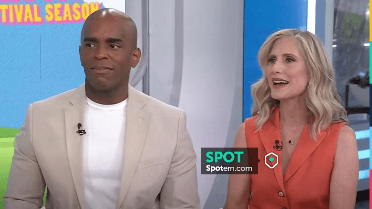 Veronica Beard Benny Chaleco de lino usado por Misty Belles como se ve en Hoy el 24 de abril de ...