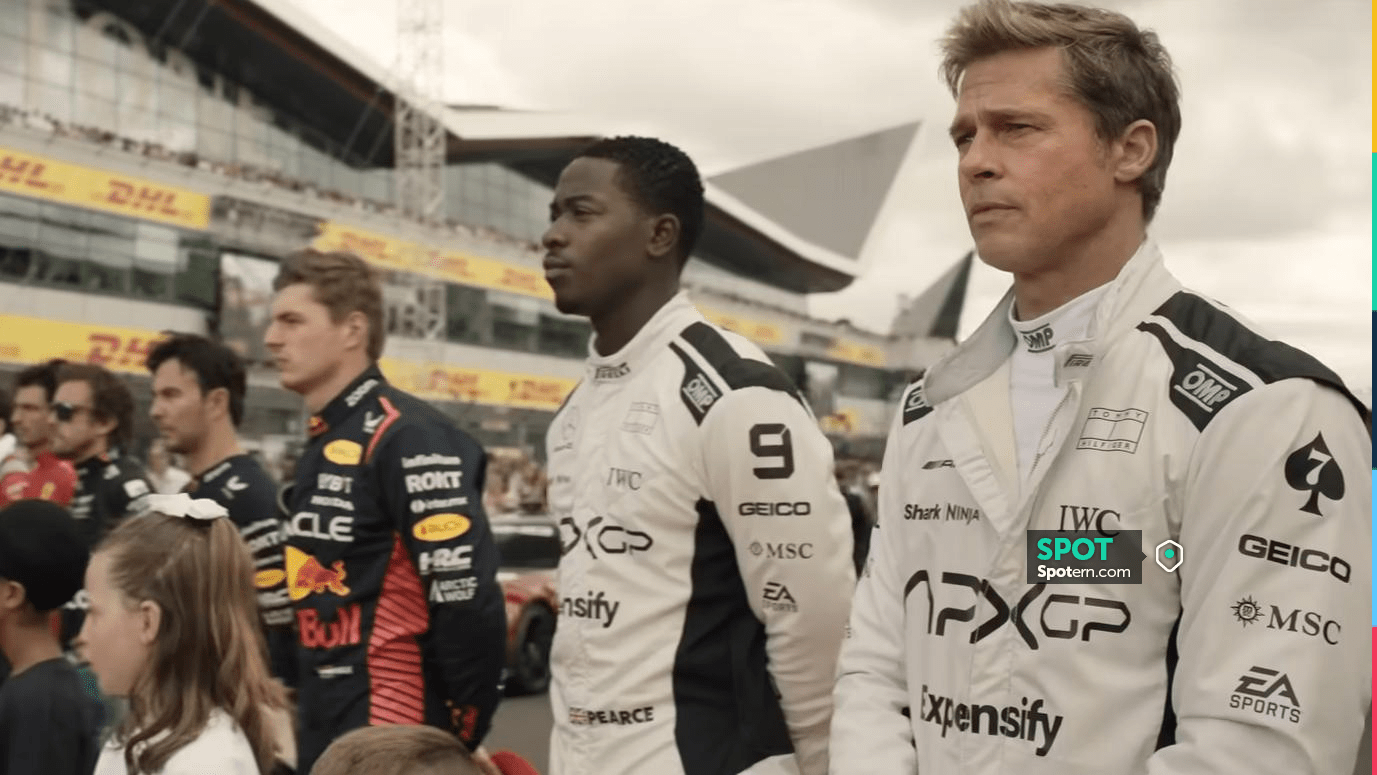 F1 Movie Outfits: Brad Pitt is wearing APX GP Racing Driver Jumpsuit to ...