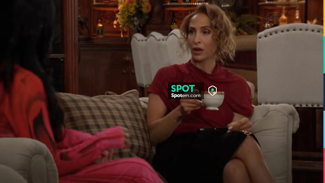 Amanda Uprichard Evianna Top worn by Lily Winters (Christel Khalil) as ...