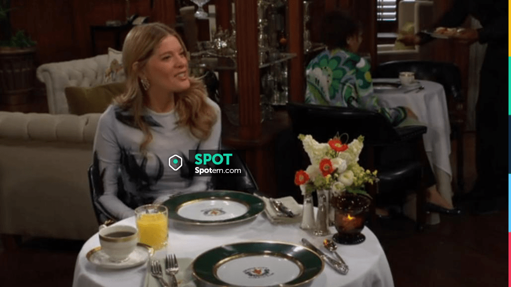 Jean Paul Gaultier The Flower Body Morphing Marinière Maxi Dress worn ...