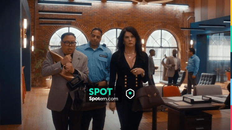 Ferragamo Large Hug Suede Top Handle Bag worn by Monica Frazier (Lauren ...