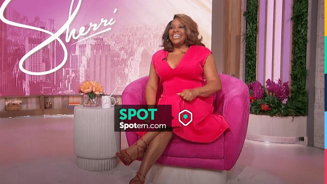 Calvin Klein Solid Cap Sleeve Fit & Flare Dress worn by Sherri Shepherd ...