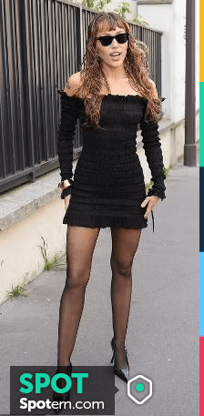 Saint Laurent Lee Slingback Pumps in Patent Leather worn by Miley Cyrus ...