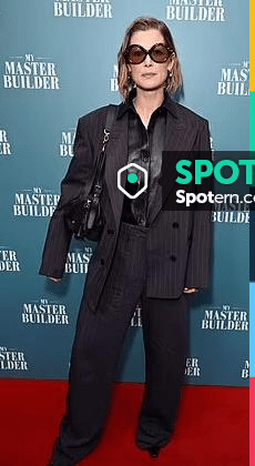 Magda Butrym Pinstripe Wool Blazer worn by Rosamund Pike at My Master ...