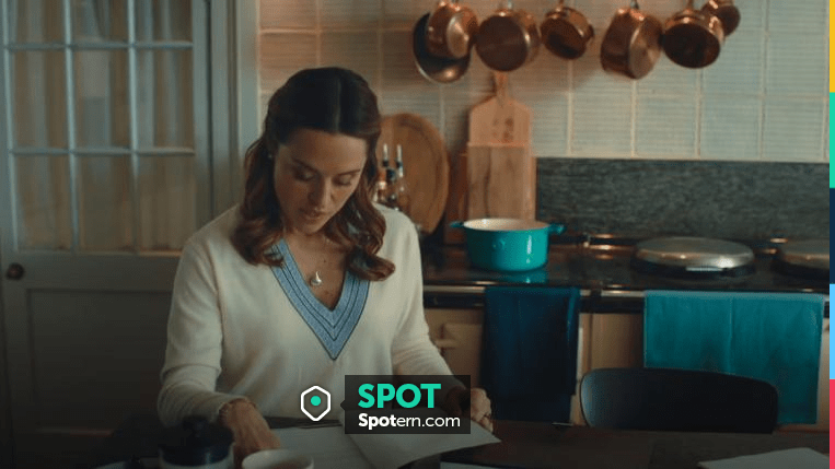 Sandro Adiel V Neck Sweater worn by Georgia Wright (Zoë Tapper) as seen in I, Jack Wright ...