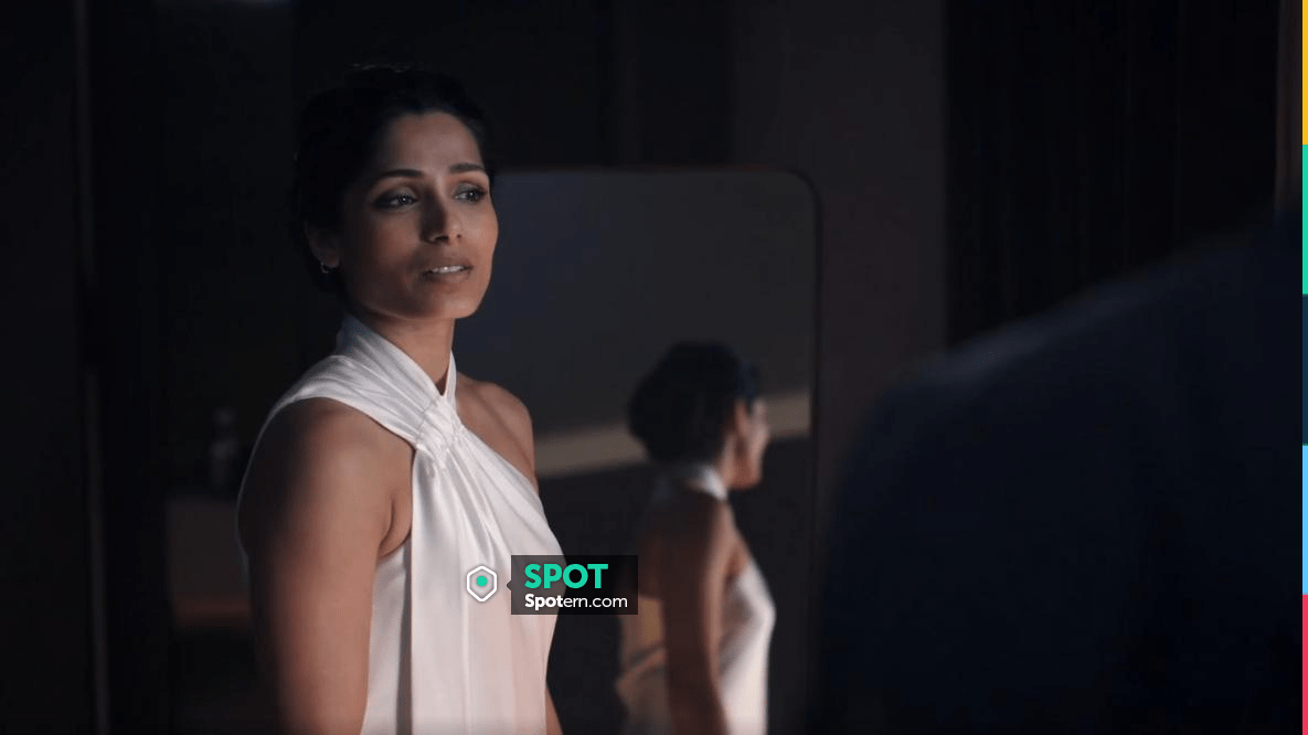 Galvan Cropped Ushuaia Bridal Dress worn by Grace (Freida Pinto) as ...