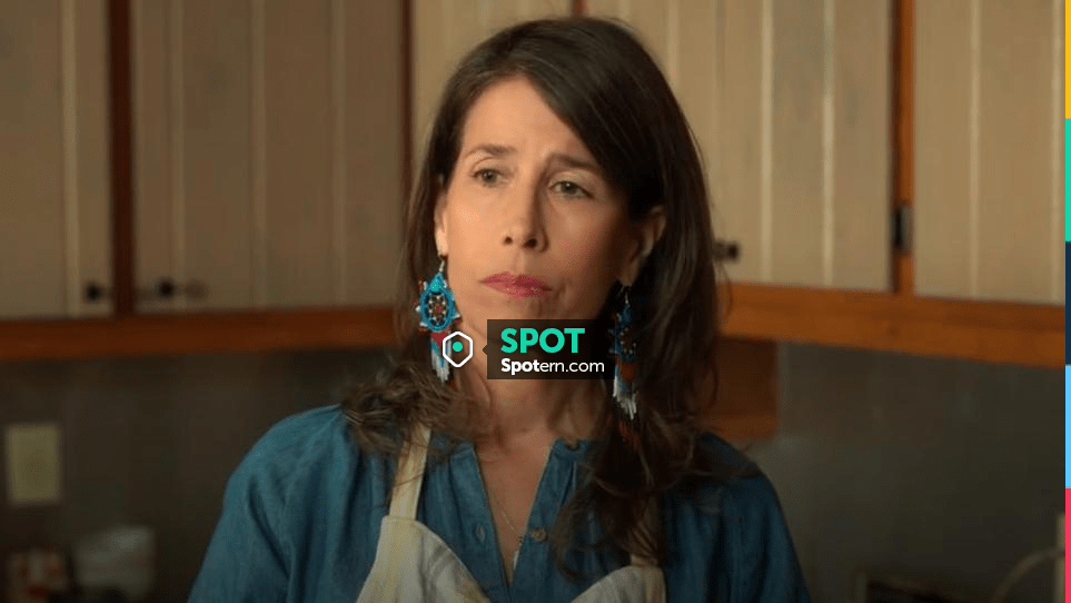 North of FIfty Large Beaded Dream Catcher Fringe Earrings worn by Edna ...