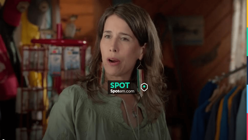 Wanderlust Wildhearts Rose/Mint Stripe Fringe Earrings worn by Edna ...