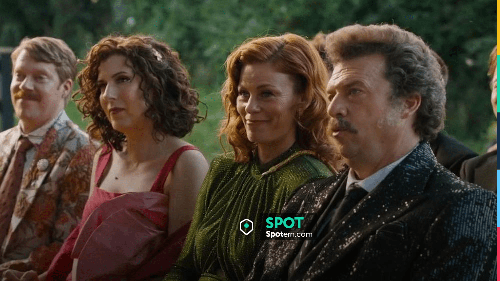 Self-Portrait Rhinestone-Embellished Maxi Dress in Mesh worn by Amber ...