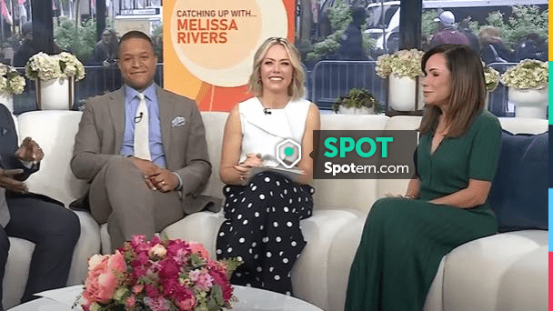 Zara Ruffle Sleeveless Top worn by Dylan Dreyer as seen in Today on May ...