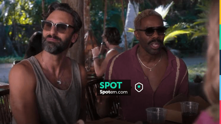 Topman Tie Dye Knitted Button Through Shirt worn by Danny (Colman ...