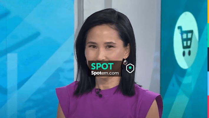 Kendra Scott Vanessa Rose Gold Small Drop Earrings worn by Vicky Nguyen ...