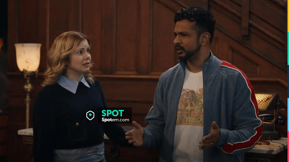 Sandro Jules Layered Look Sweater worn by Samantha Arondekar (Rose ...