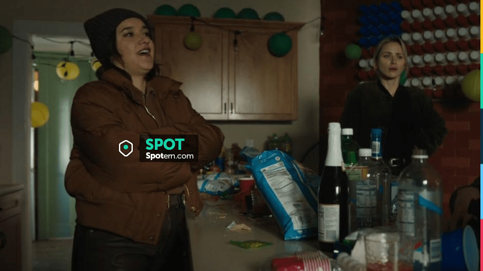 Veronica Beard Burdette Quilted Shell Down Jacket worn by Hana Gibson ...