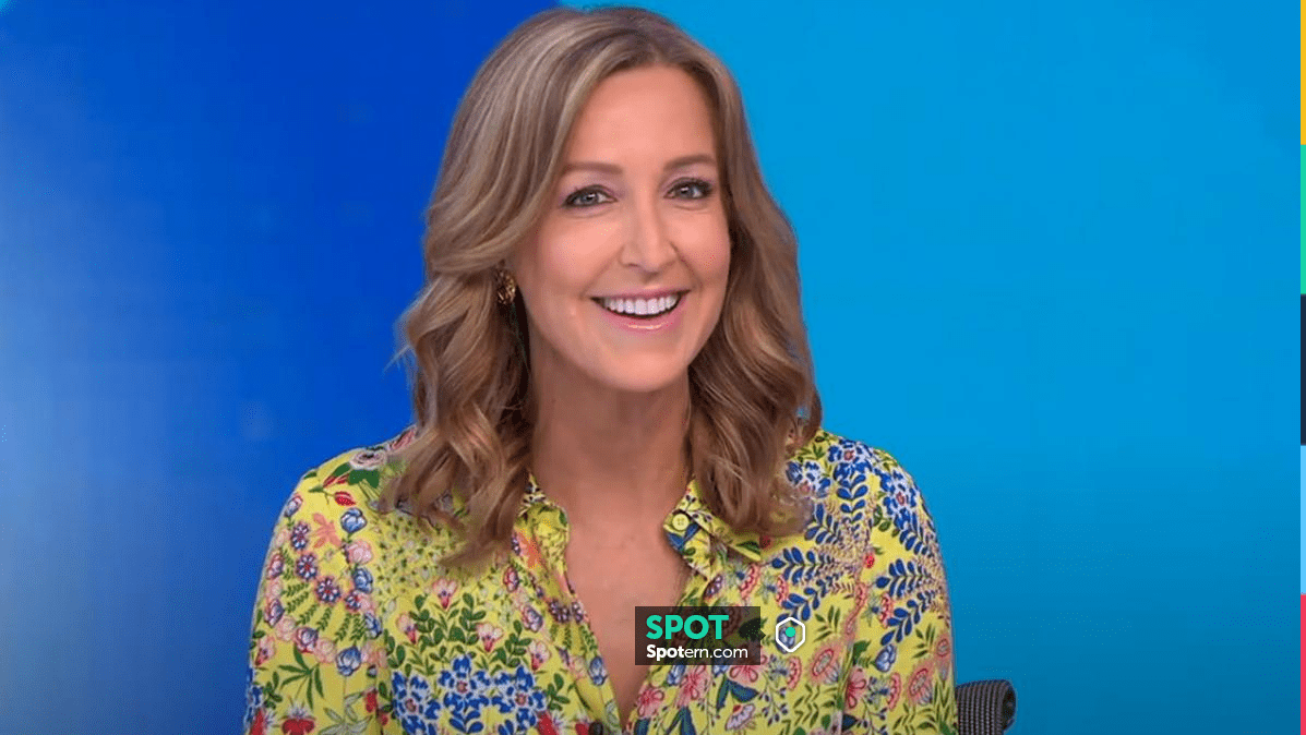 Blusa con estampado floral Alice + Olivia Willa usada por Lara Spencer ...