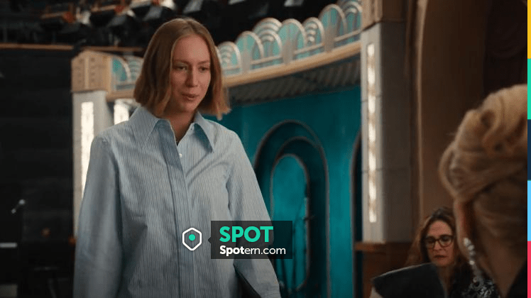 CO Striped Cotton-Poplin Shirt worn by Ava (Hannah Einbinder) as seen ...