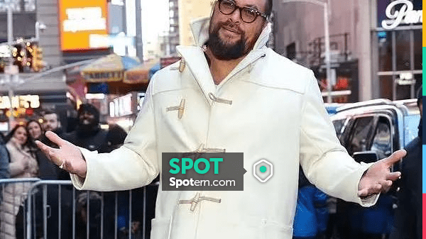 Good Morning America Jason Momoa White Coat worn by Jason Momoa in Good ...
