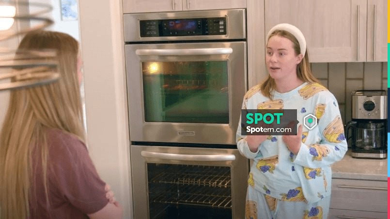 Asos Blue Pancake Print Pajamas worn by Whitney Leavitt as seen in The ...