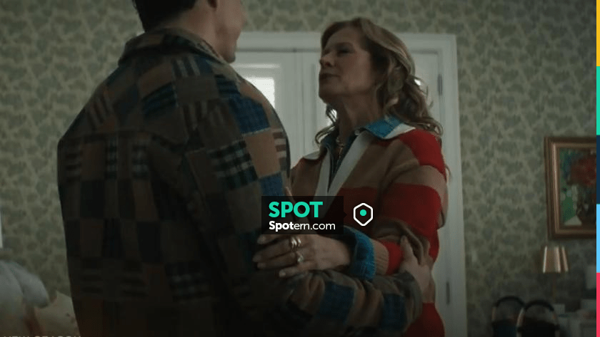 Rails Harris Sweater in Cherry Camel Stripe worn by Patty (Nancy Travis ...