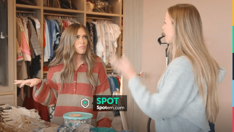 Free People Striped Knit Long Sleeve Sweater Romper worn by Jessi ...