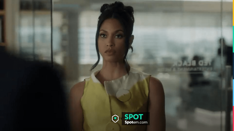 Prada Printed Satin Top worn by Erica Rollins (Lex Scott Davis) as seen ...