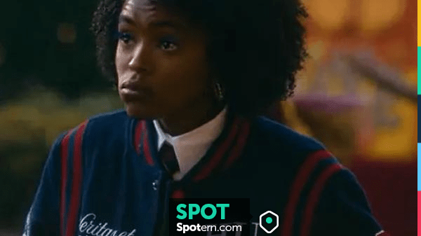 Forever 2025 Keisha Clark Blue Varsity Jacket worn by Keisha Clark ...